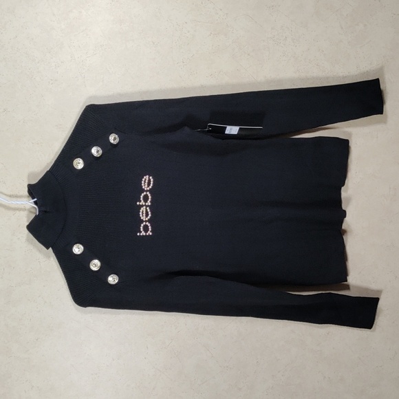 bebe | Sweaters | 2171 Bebe Black Ribbed Turtleneck Sweater L Nwt ...